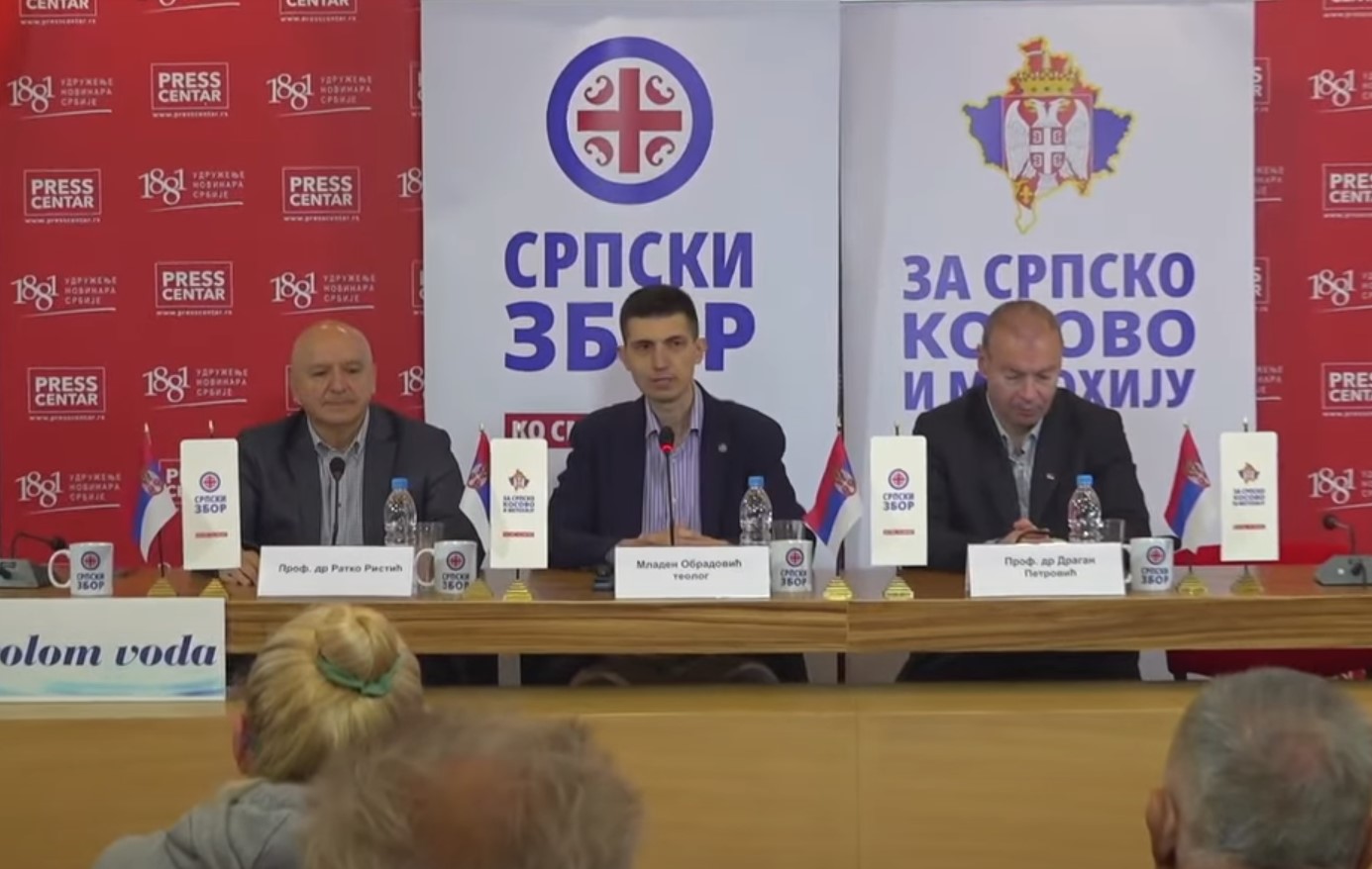 Због укидања српских институција на Косову и Метохији, иницијатива „Српски збор“ најавила ...